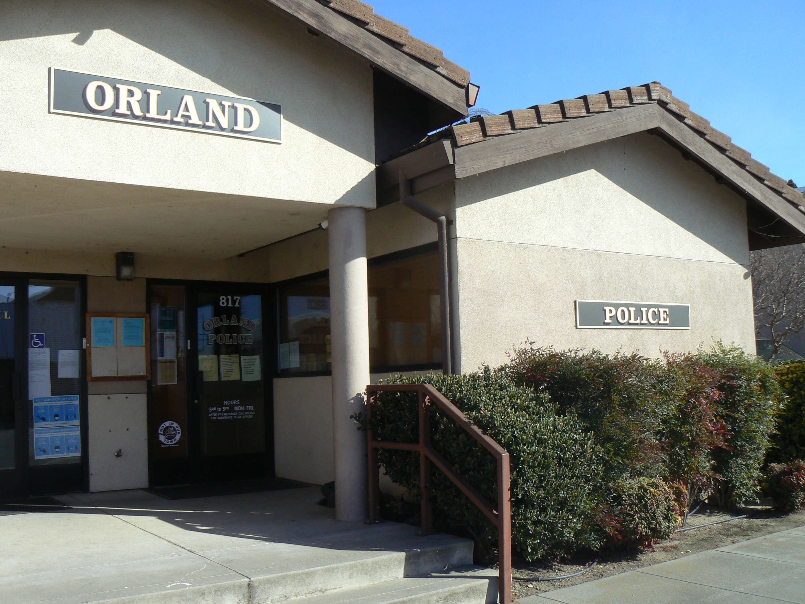 Orland Police Logs – The Glenn County Observer
